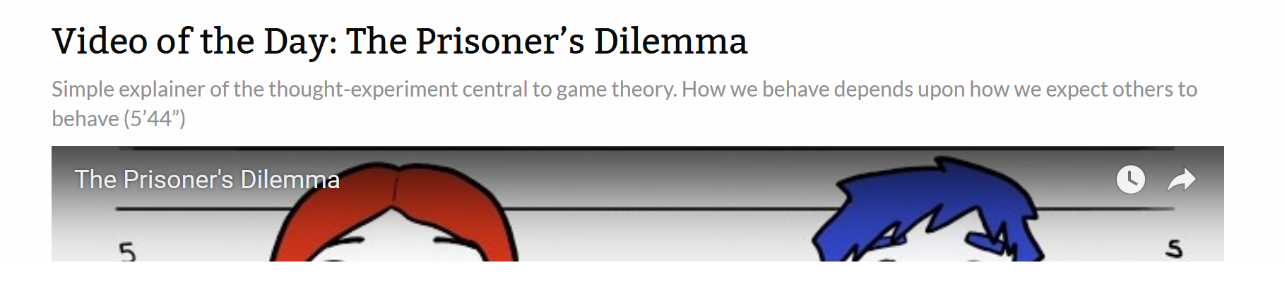More interesting games than the prisoner’s dilemma | Jim Campbell